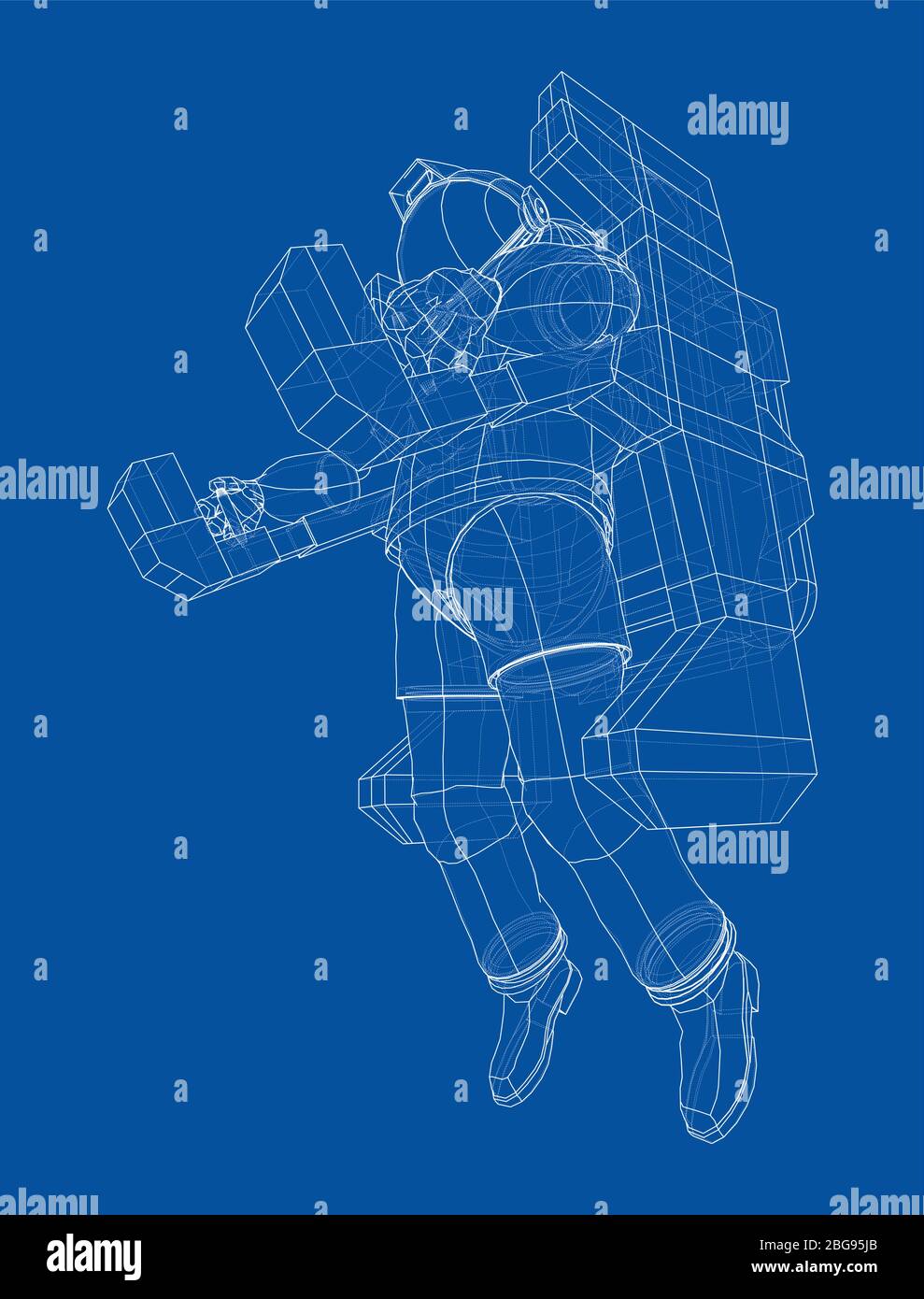 Astronaut concept. Vector rendering of 3d Stock Vector Image & Art - Alamy