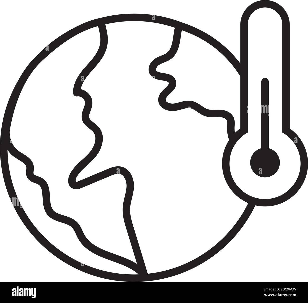 Global temperature map Black and White Stock Photos & Images - Alamy