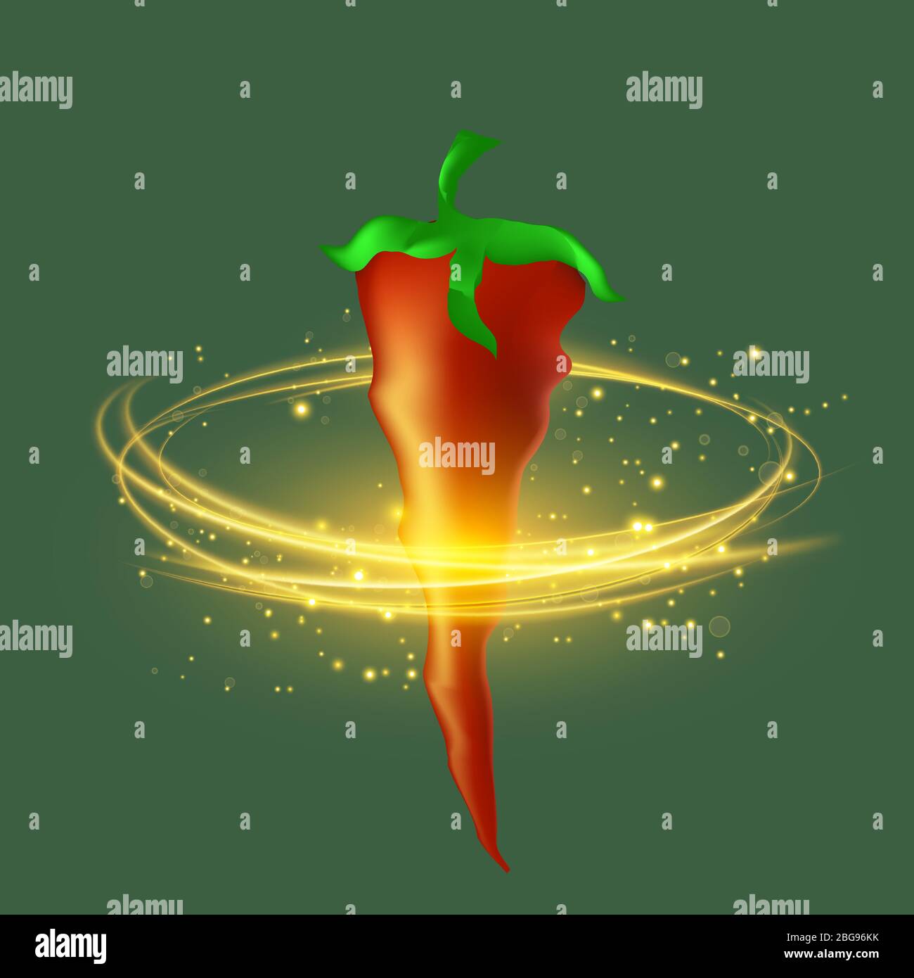 Whole chilli on red background Stock Vector Images - Alamy