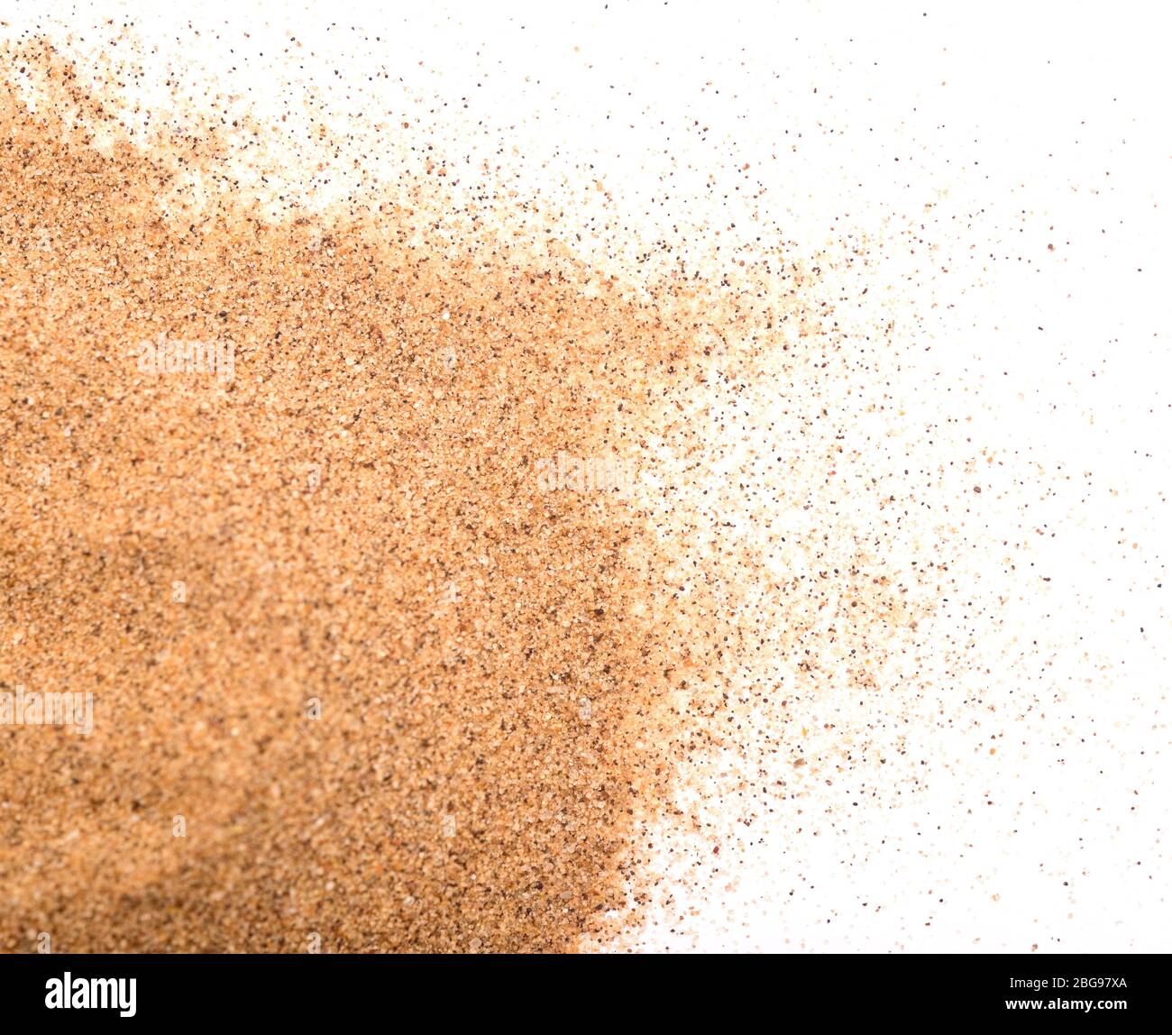 Sand isolated on white background Stock Photo - Alamy