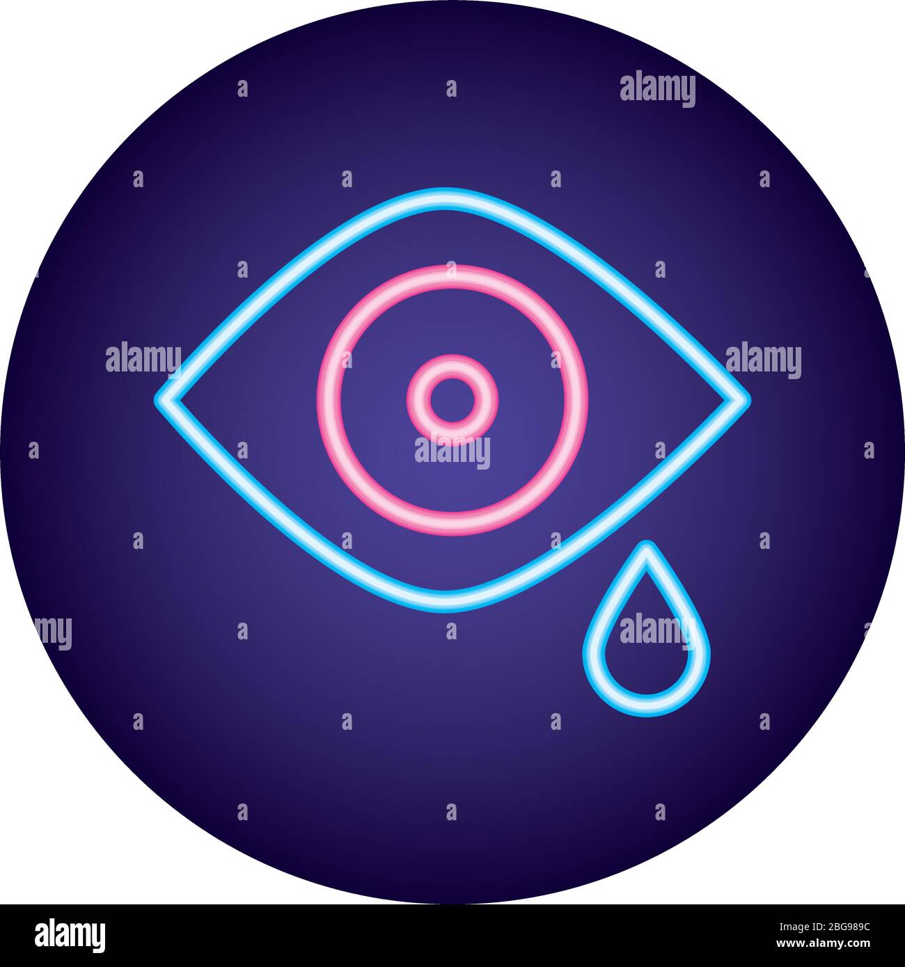 eye human crying neon style icon Stock Vector Image & Art - Alamy
