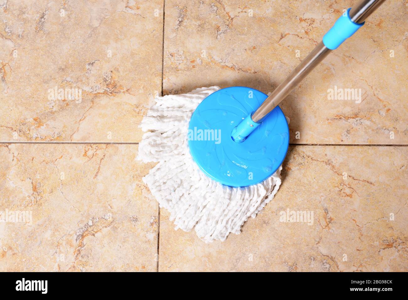 House cleaning with mop Stock Photo - Alamy