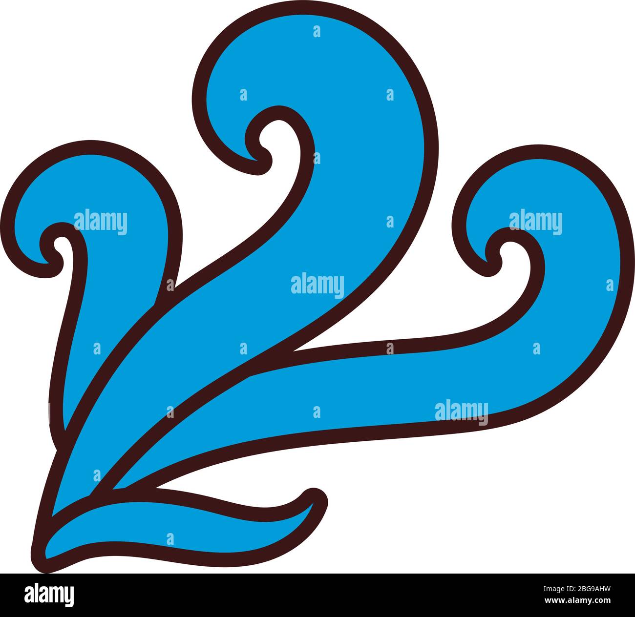 water splash line and fill style icon Stock Vector Image & Art - Alamy