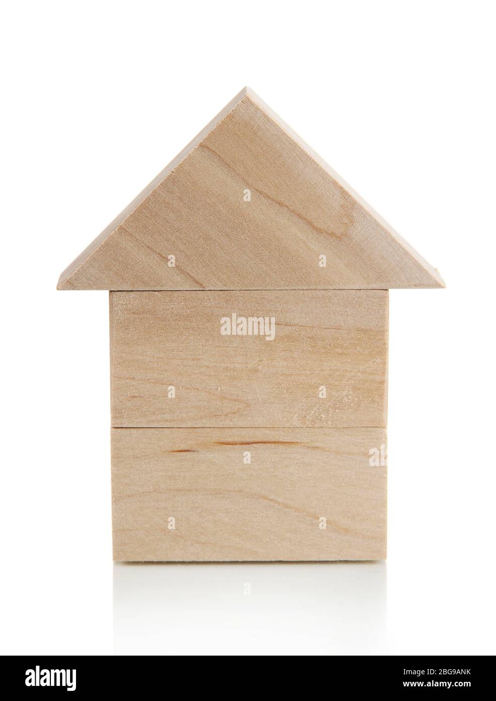 Wood house isolated on white Stock Photo - Alamy