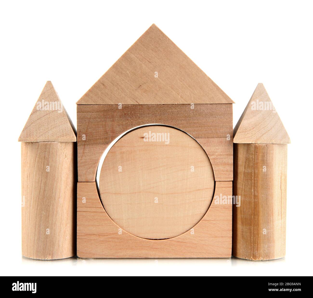 Wood house isolated on white Stock Photo - Alamy