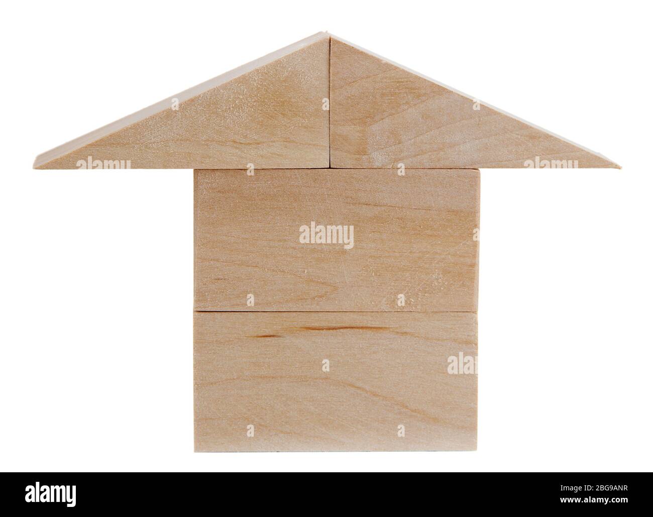 Wood house isolated on white Stock Photo - Alamy