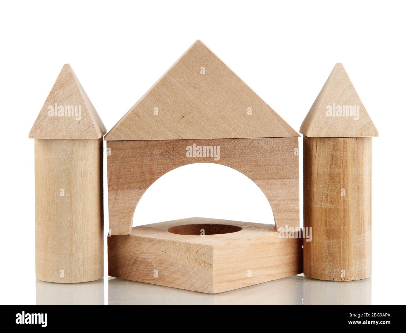 Wood house isolated on white Stock Photo - Alamy