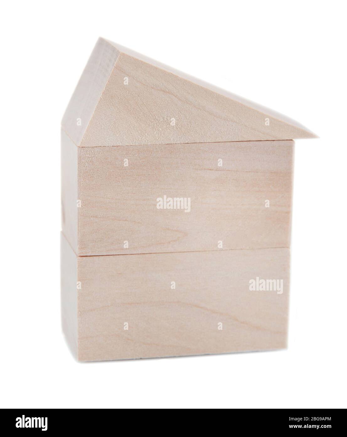Wood house isolated on white Stock Photo - Alamy