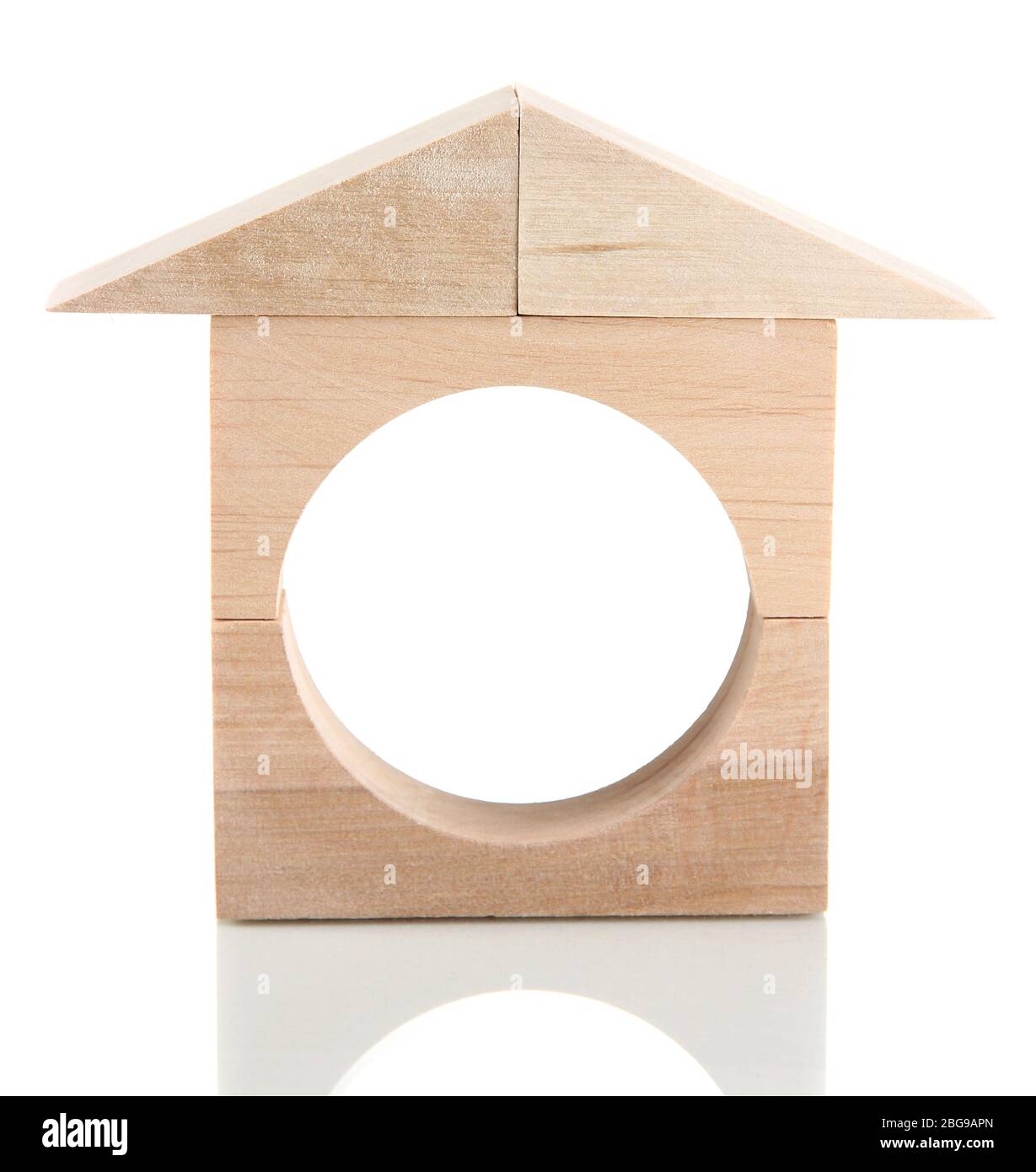 Wood house isolated on white Stock Photo - Alamy