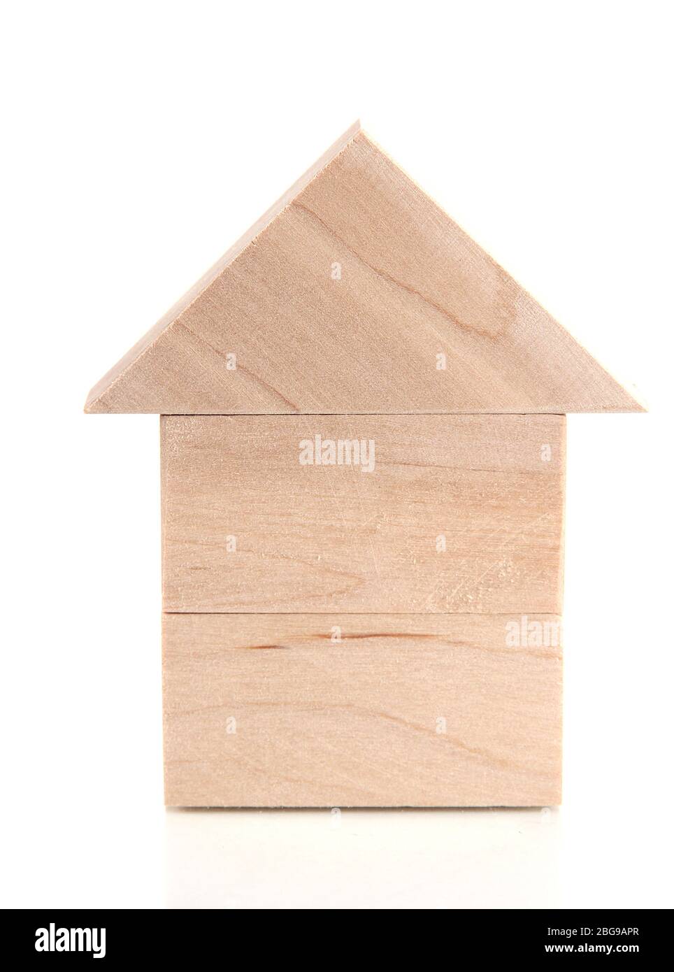 Wood house isolated on white Stock Photo - Alamy