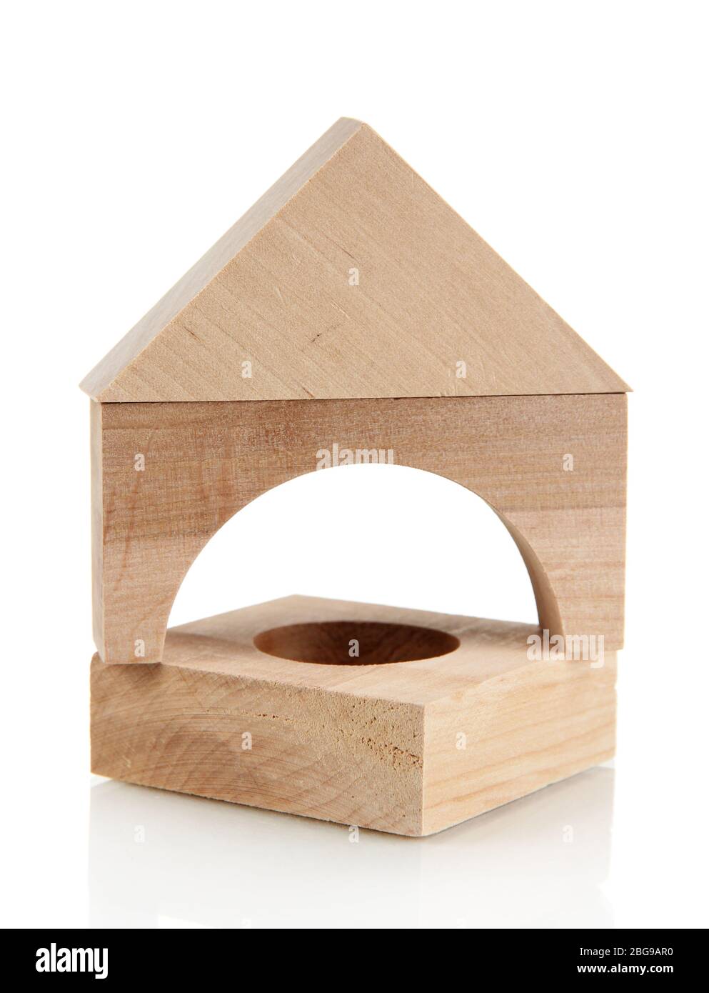 Wood house isolated on white Stock Photo - Alamy