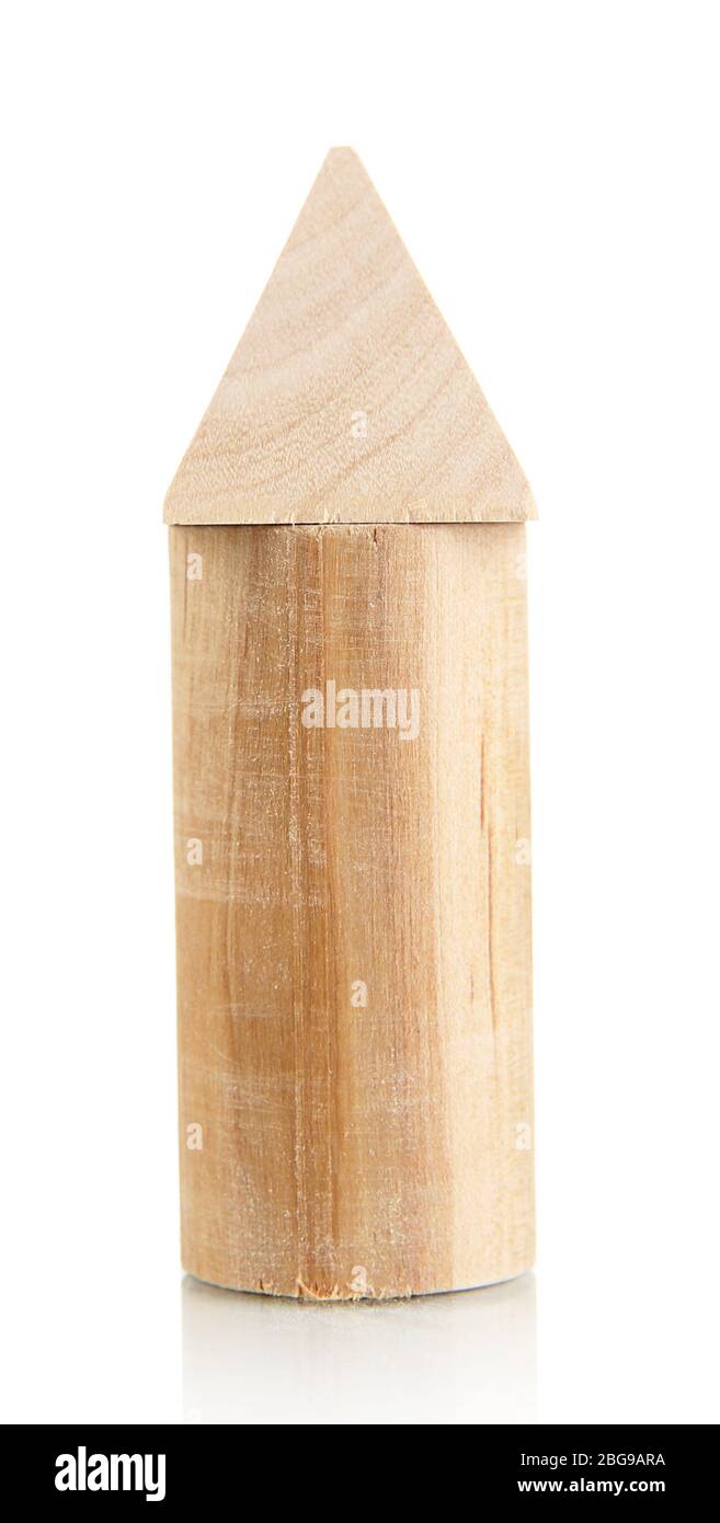 Wood house isolated on white Stock Photo - Alamy