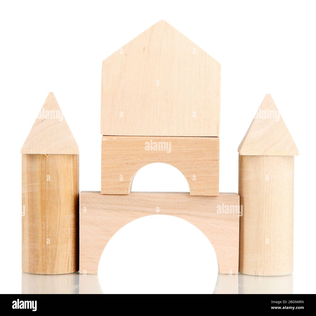Wood house isolated on white Stock Photo - Alamy