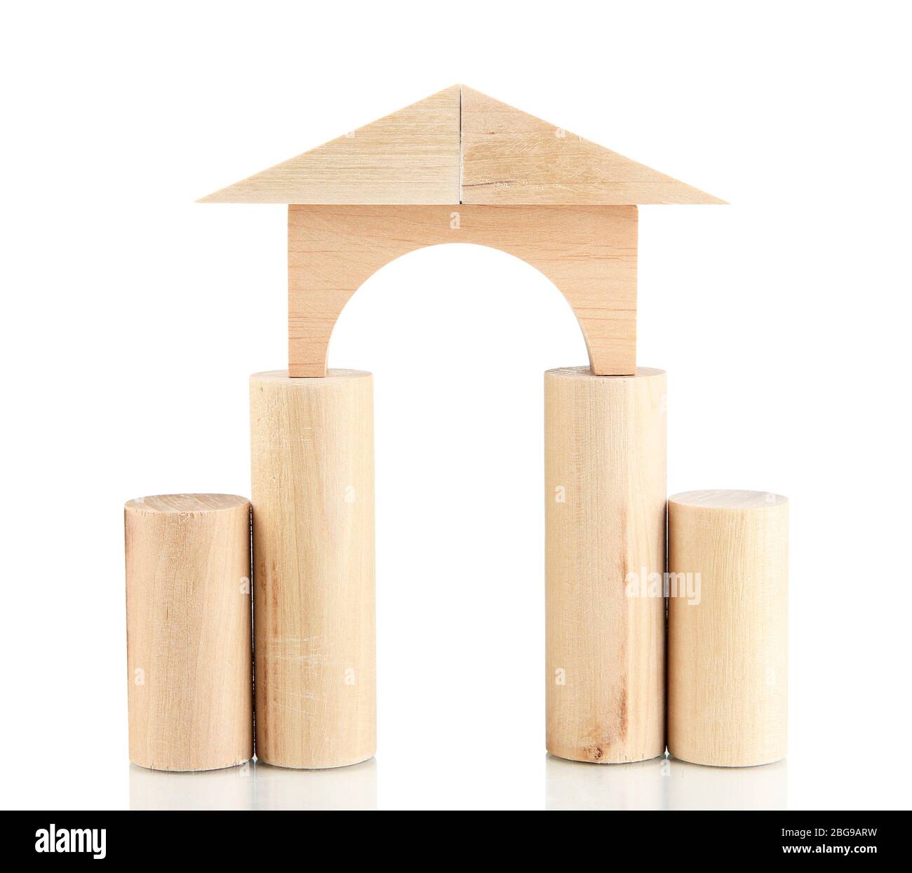 Wood house isolated on white Stock Photo - Alamy