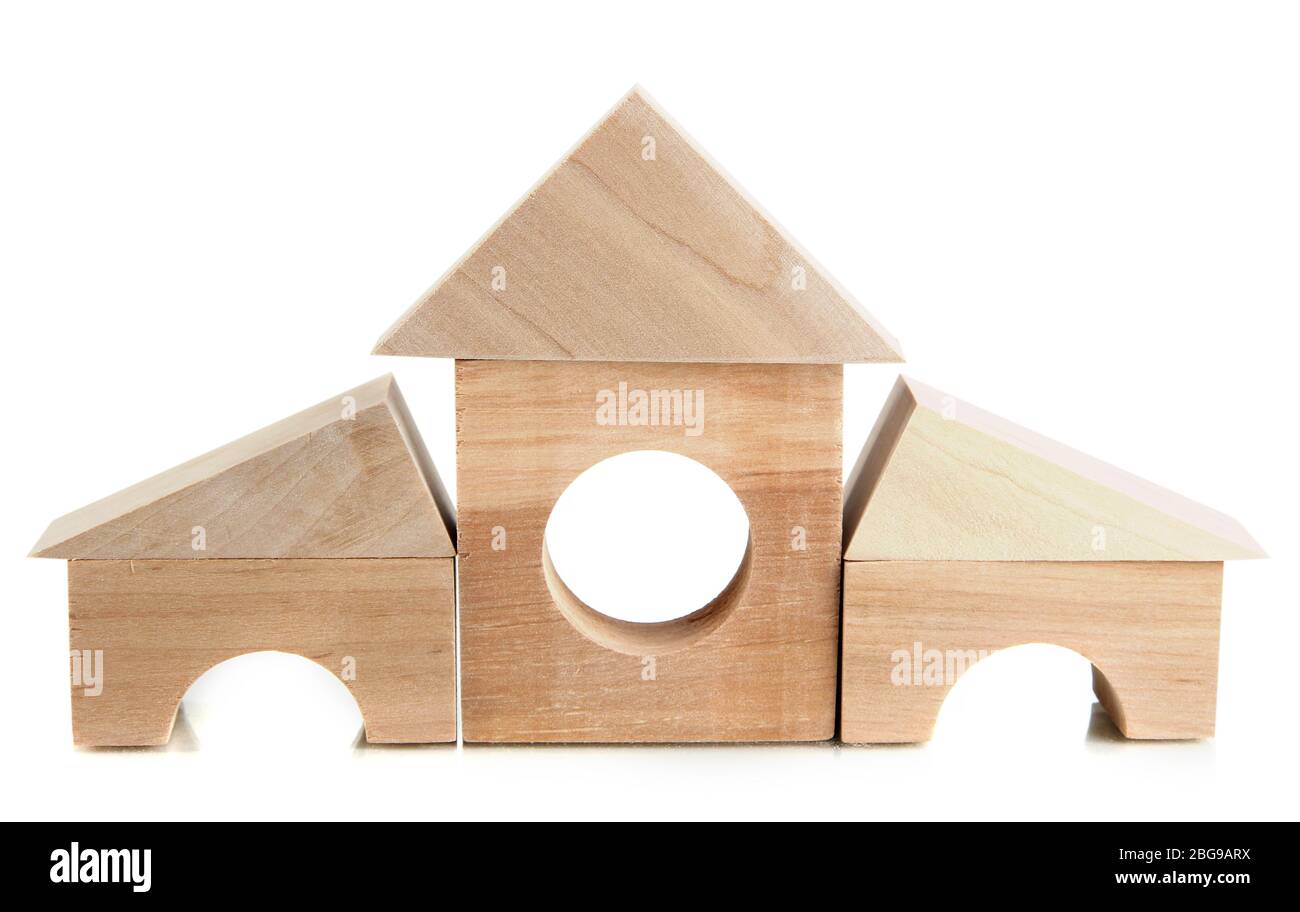 Wood house isolated on white Stock Photo - Alamy