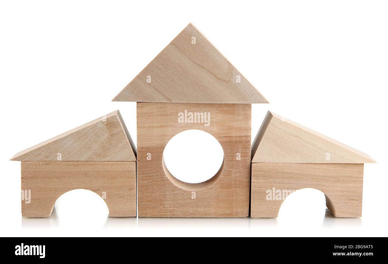 Wood house isolated on white Stock Photo - Alamy