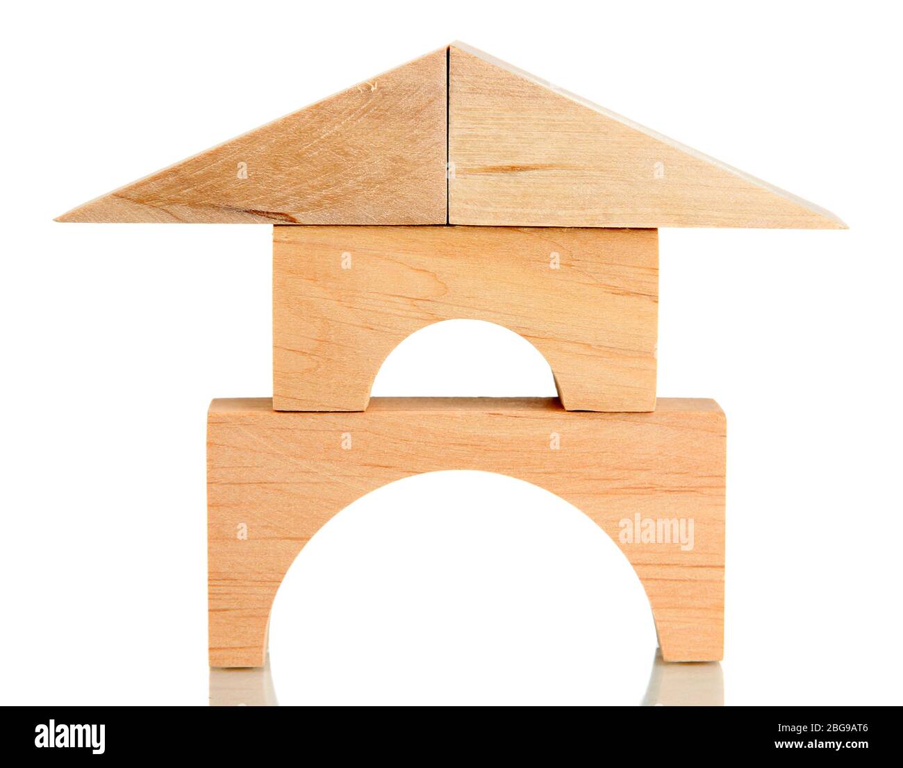 Wood house isolated on white Stock Photo - Alamy