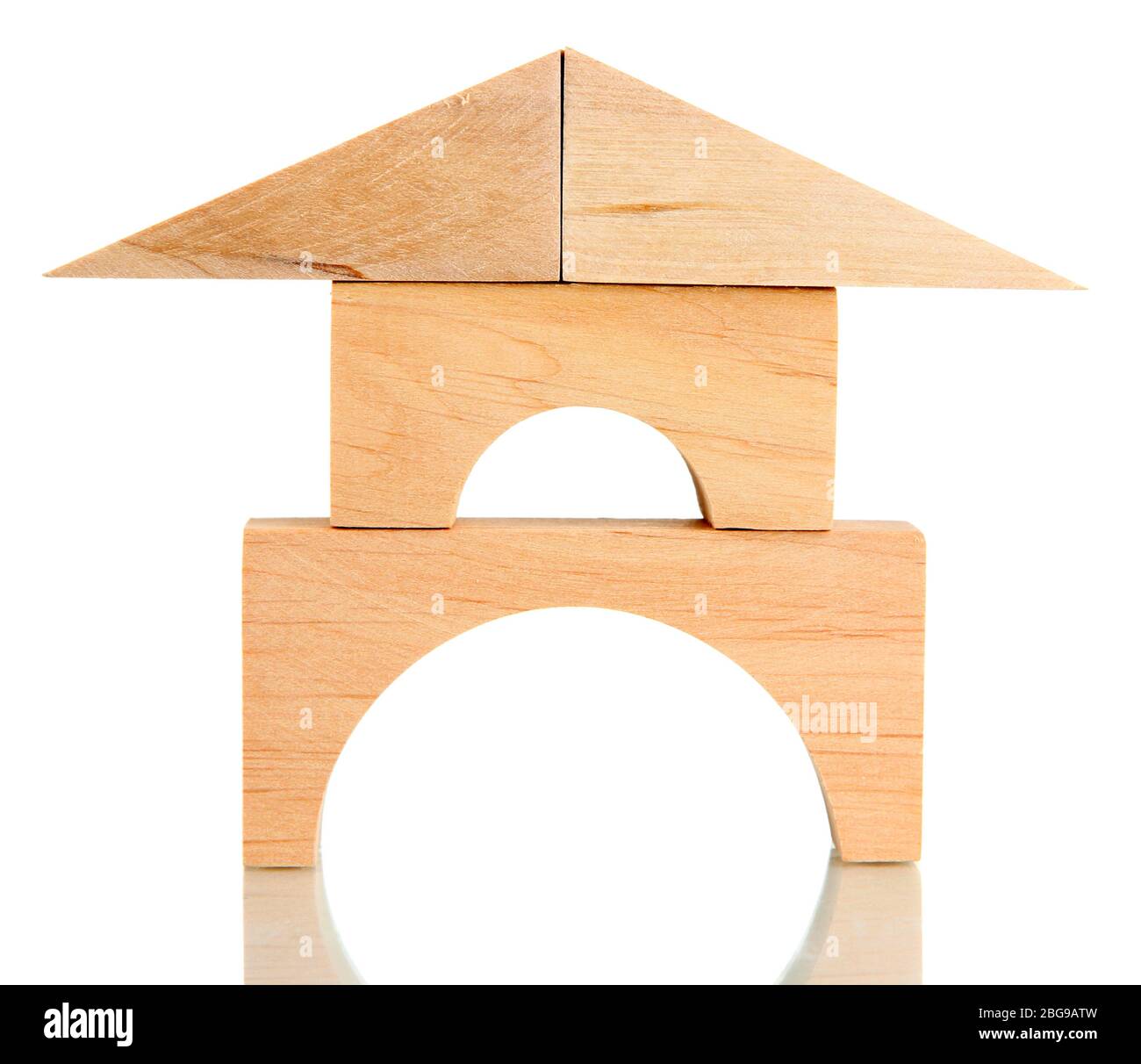 Wood house isolated on white Stock Photo - Alamy