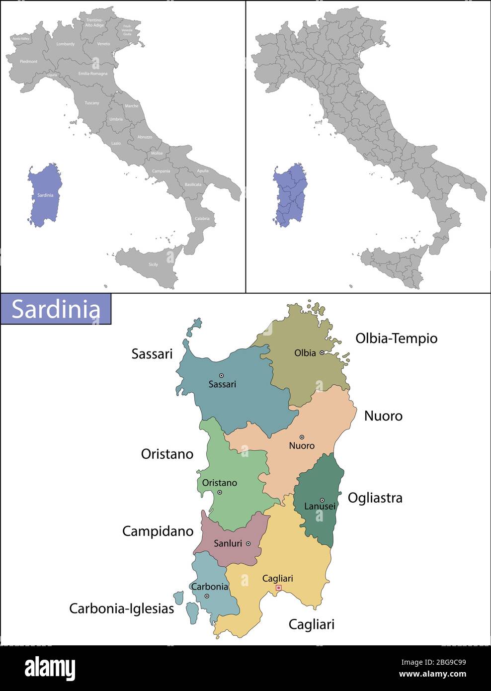 Mediterranean island map Stock Vector Images - Alamy