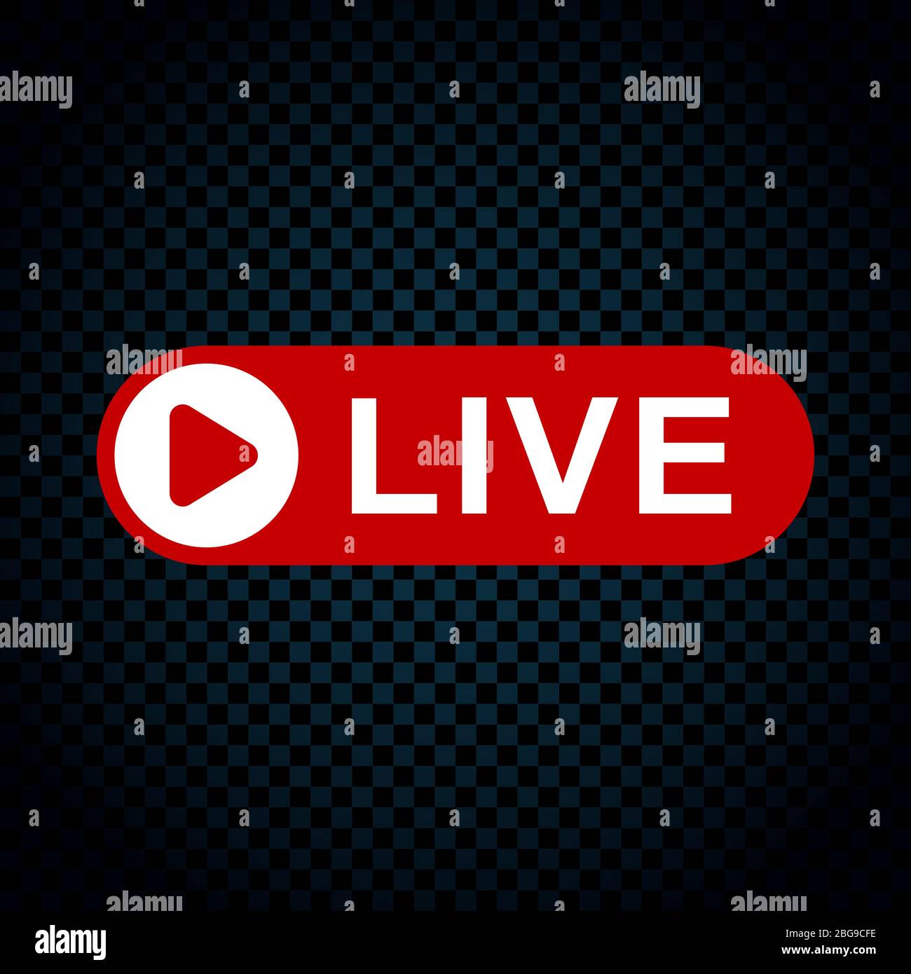 Live streaming icons. Broadcasting video news, tv stream screen banners ...
