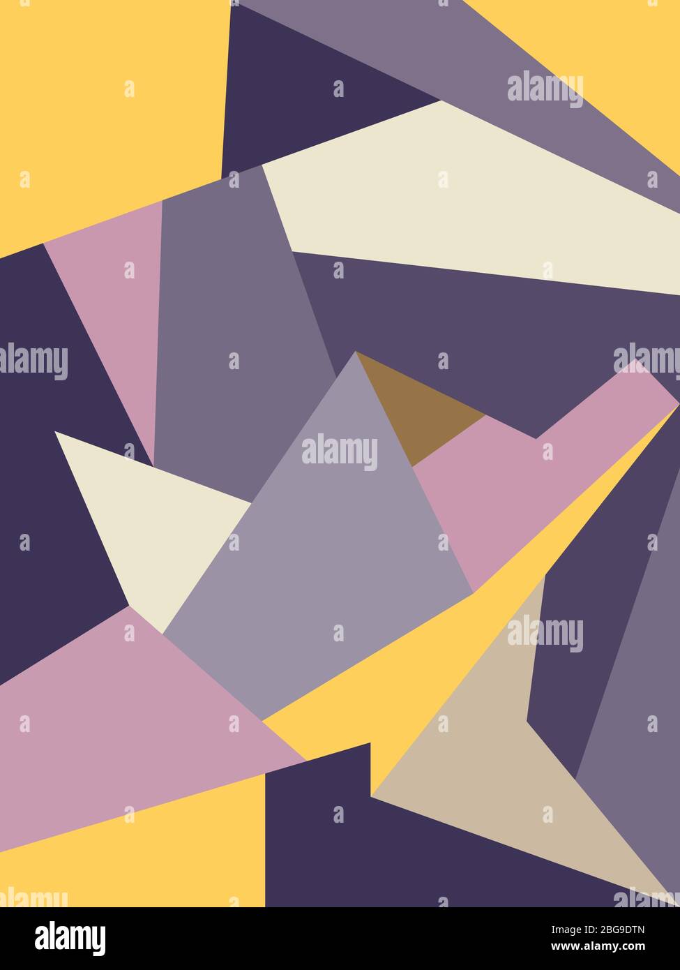 Abstract decorative geometric composition in the vertical format Stock ...