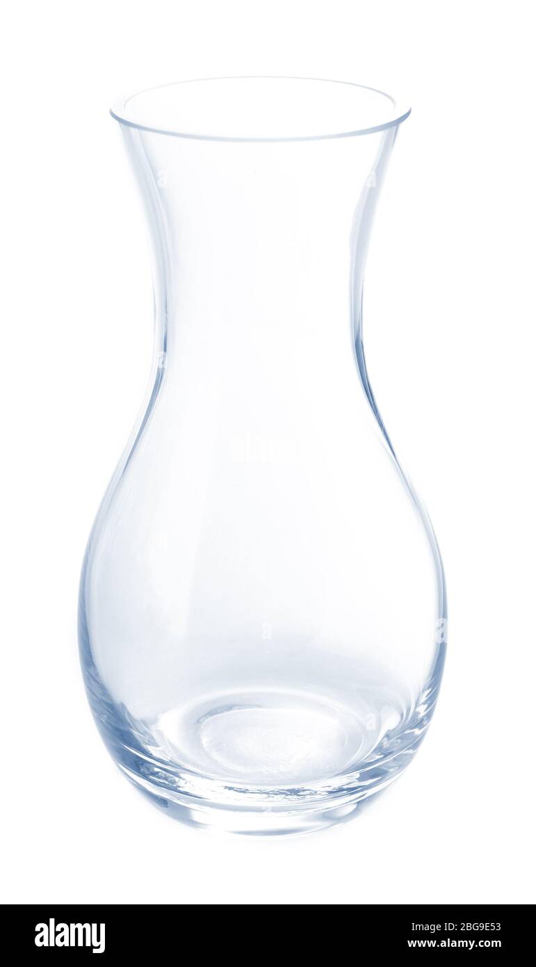 Glass vase, isolated on white Stock Photo - Alamy