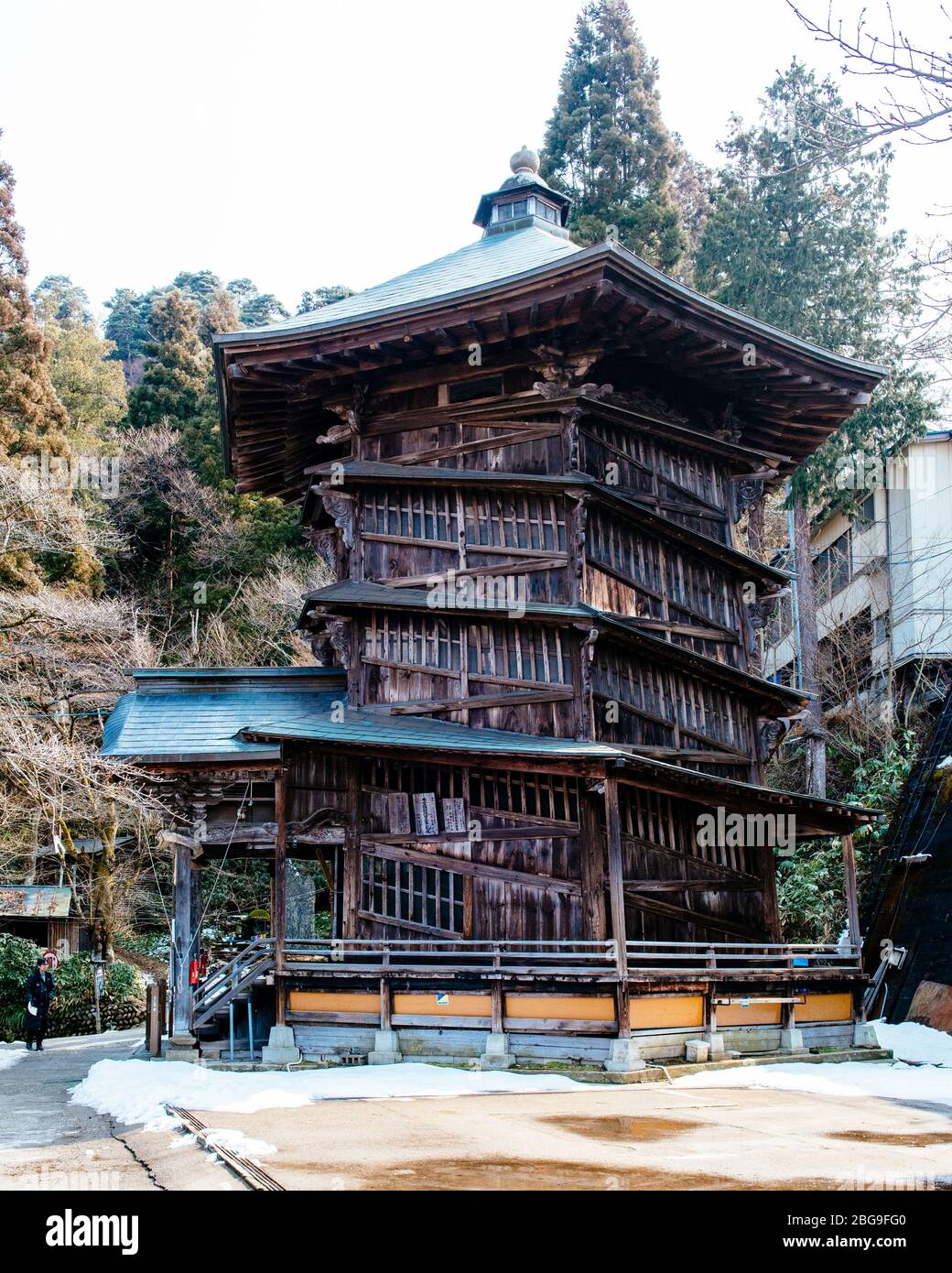 Aizu Sazaedō Temple in Aizuwakamatsu, Fukushima, Japan Stock Photo - Alamy