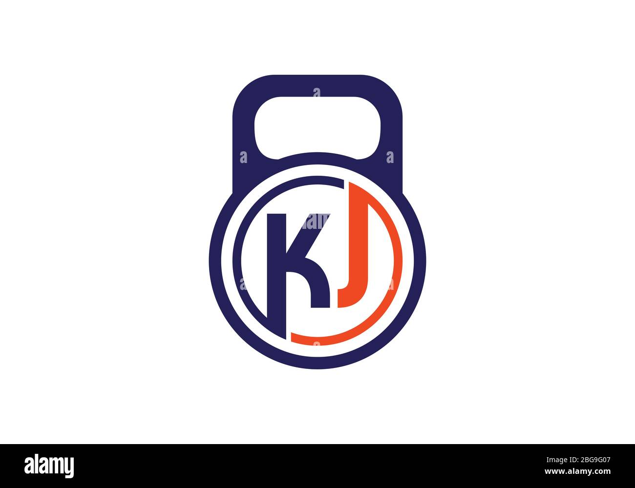 Initial Monogram Letter K J Logo Design Vector Template. KJ Letter Logo ...