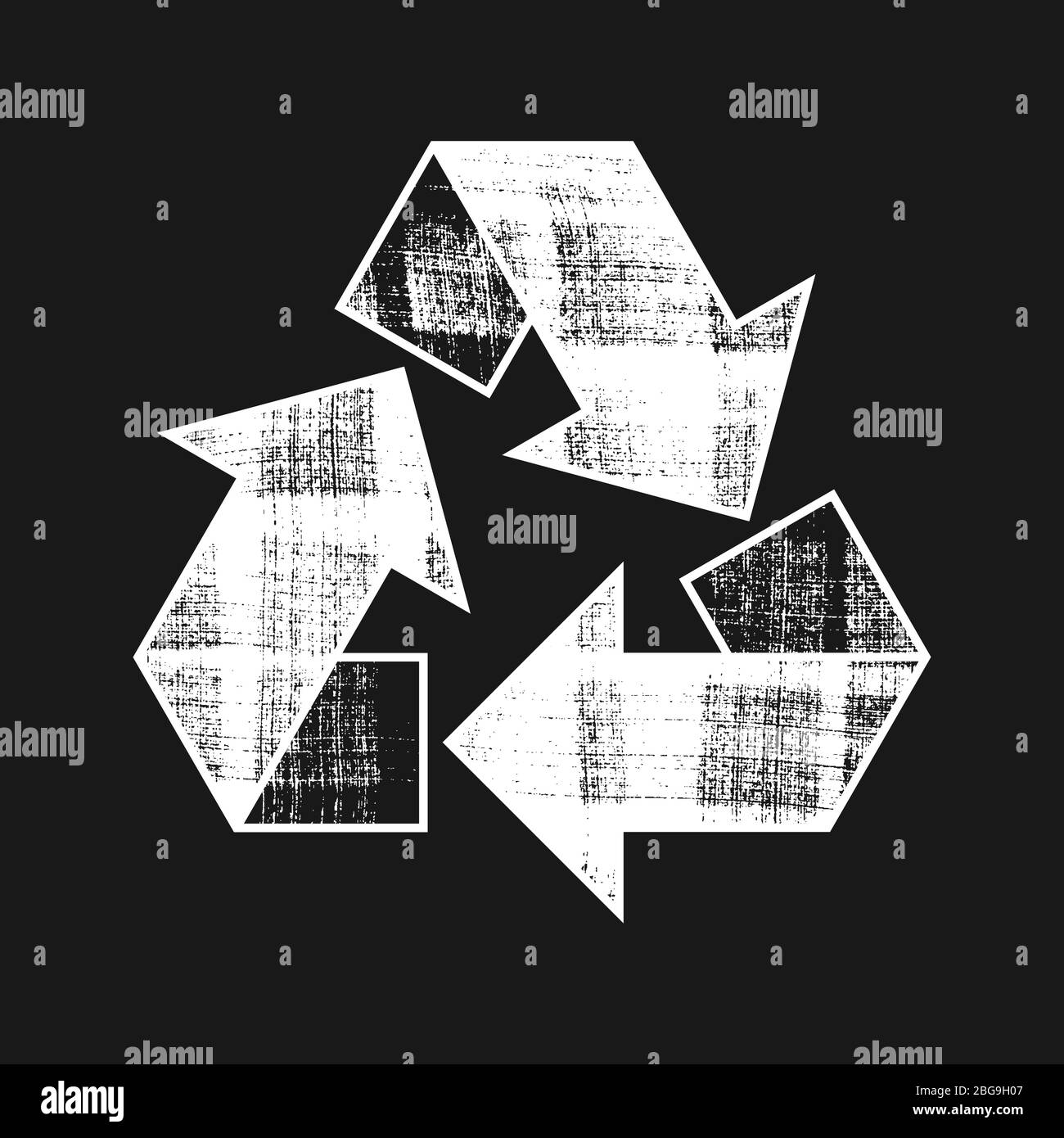 Vector recycle symbol. Grunge icon Stock Vector Image & Art - Alamy