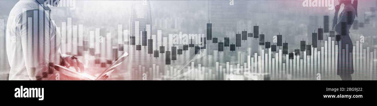 Website header and banner of Hong Kong cityscape with skyscarapers ...