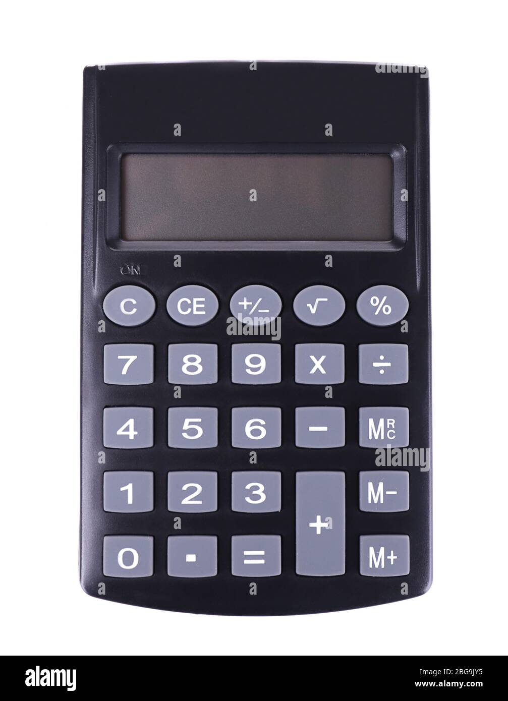 Digital calculator isolated on white Stock Photo - Alamy