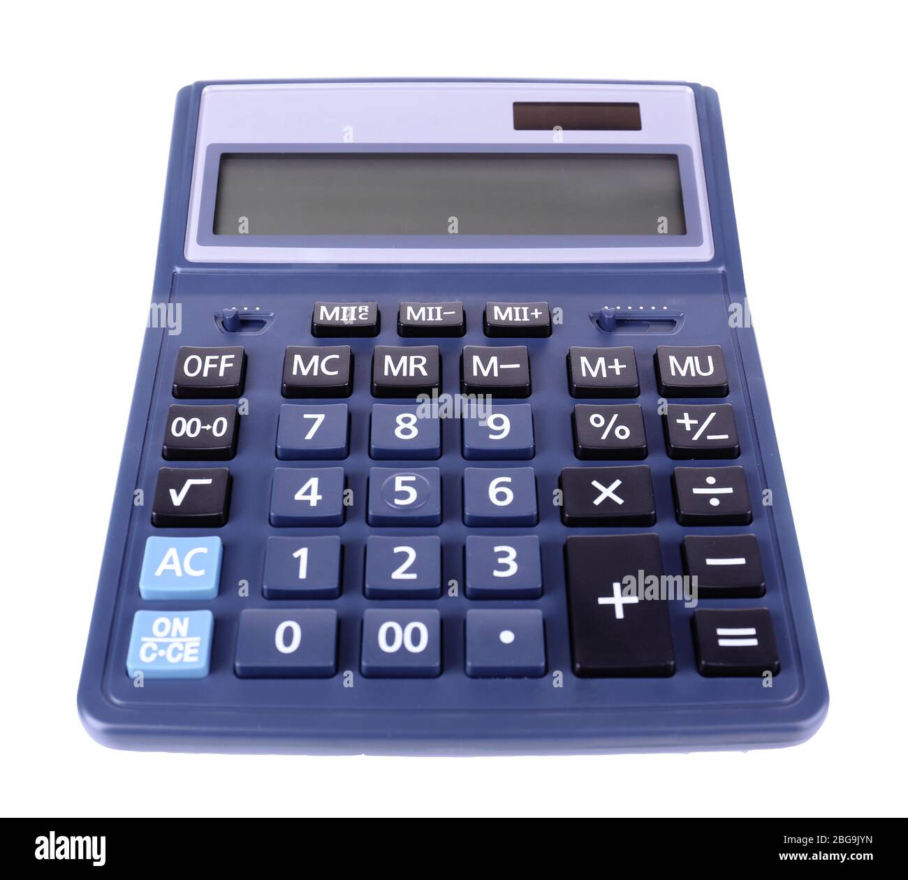 Digital calculator isolated on white Stock Photo - Alamy