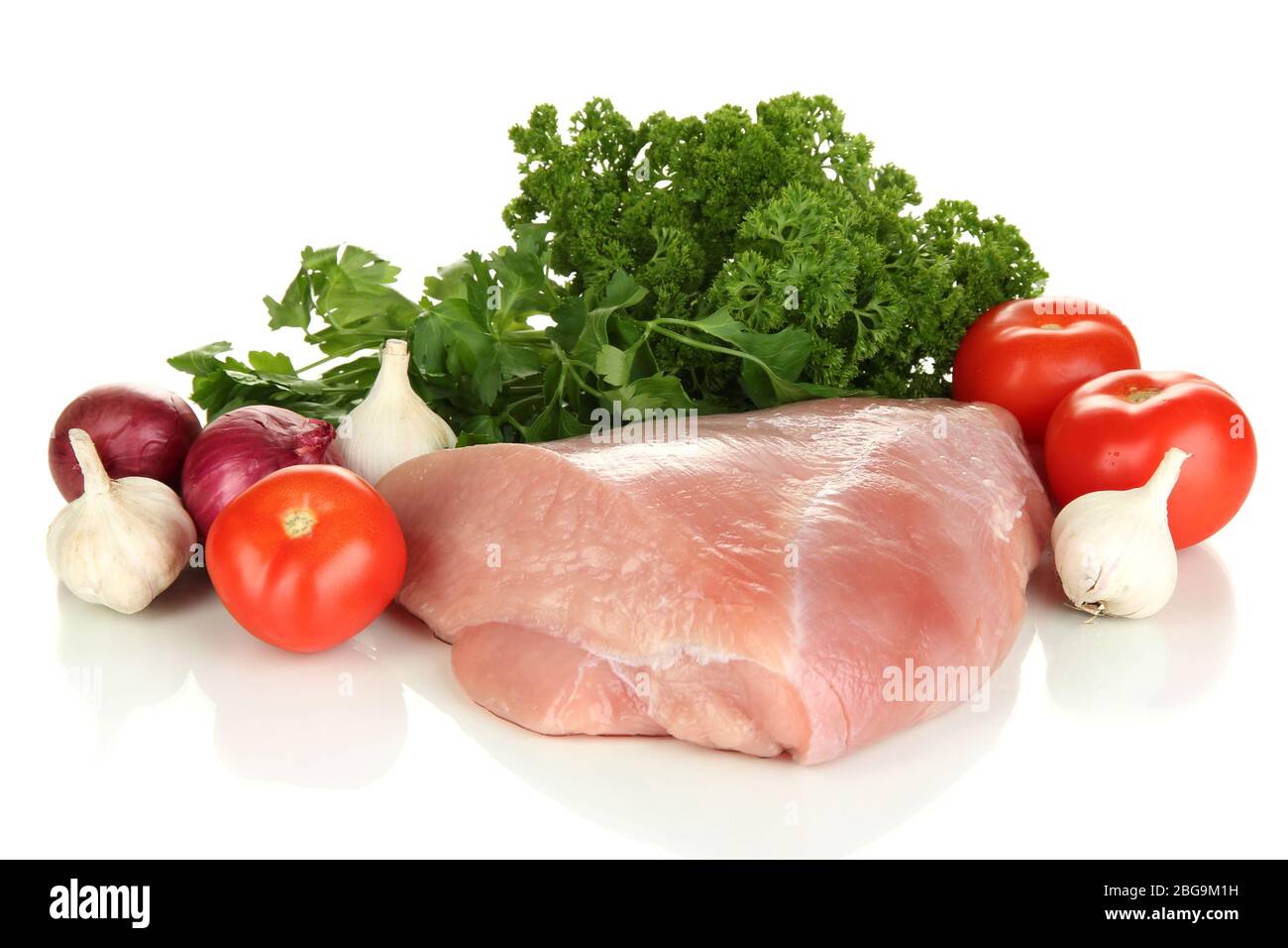 Raw turkey meat isolated on white Stock Photo - Alamy