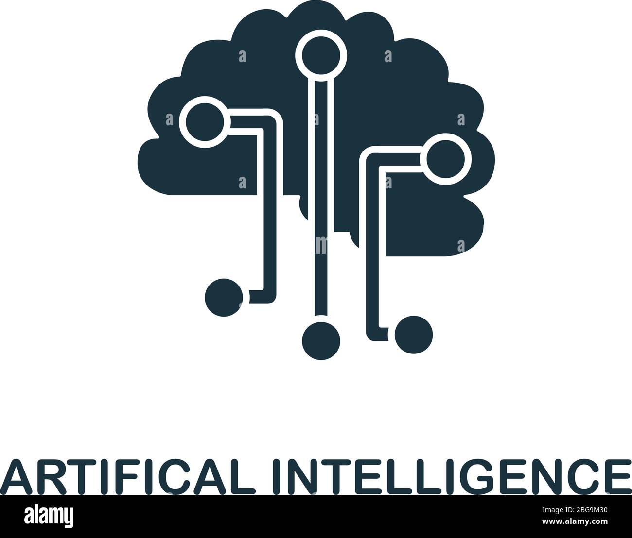 Artificial Intelligence icon from digitalization collection. Simple ...