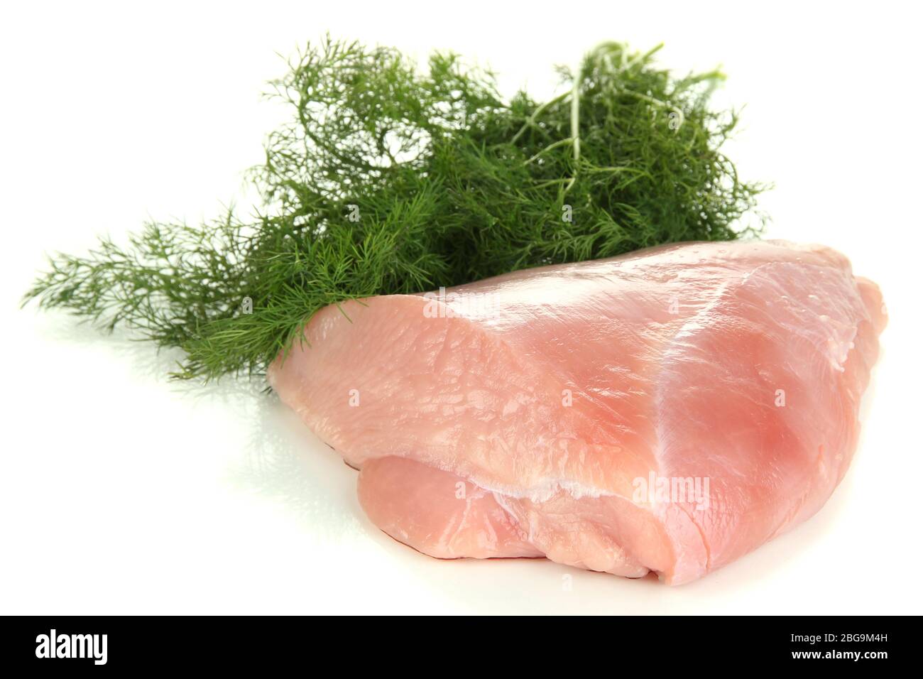 Raw turkey meat isolated on white Stock Photo - Alamy