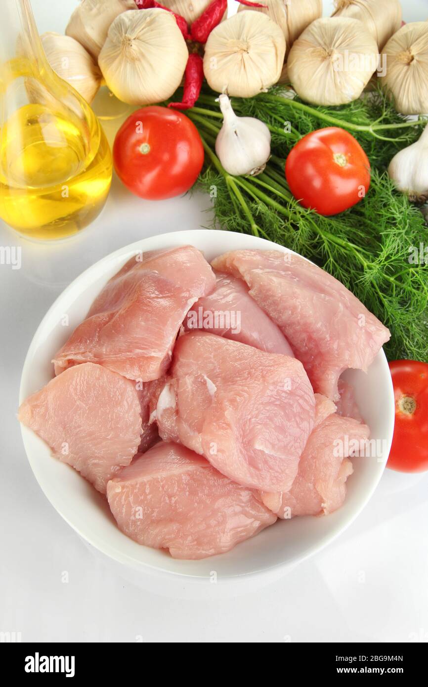Raw turkey meat close up Stock Photo - Alamy