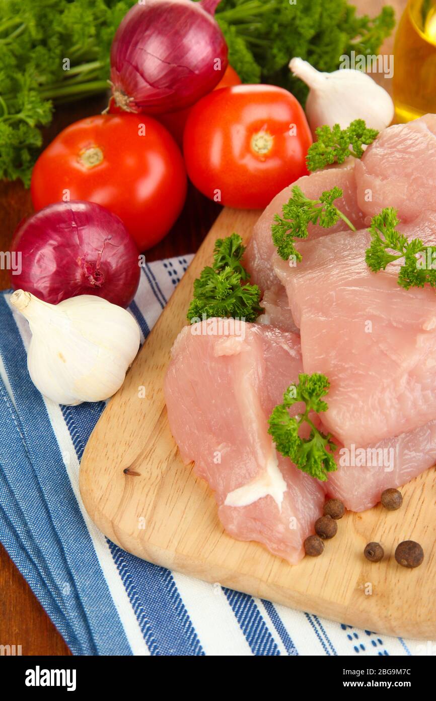 Raw turkey meat close up Stock Photo - Alamy