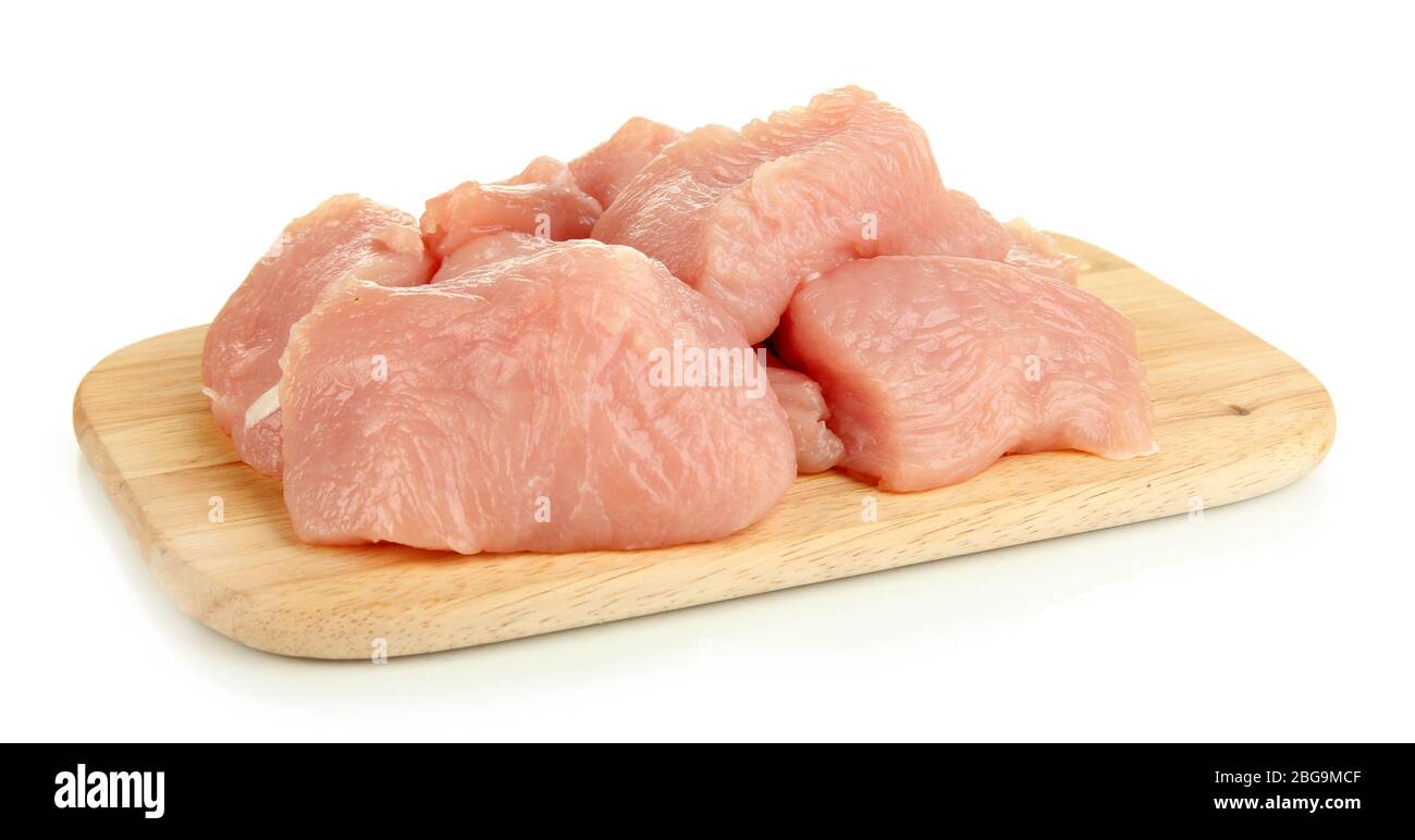 Raw turkey meat isolated on white Stock Photo - Alamy
