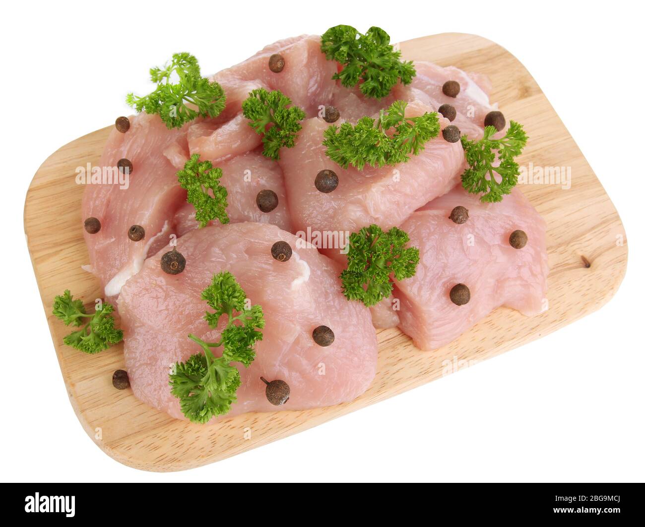 Raw turkey meat isolated on white Stock Photo - Alamy