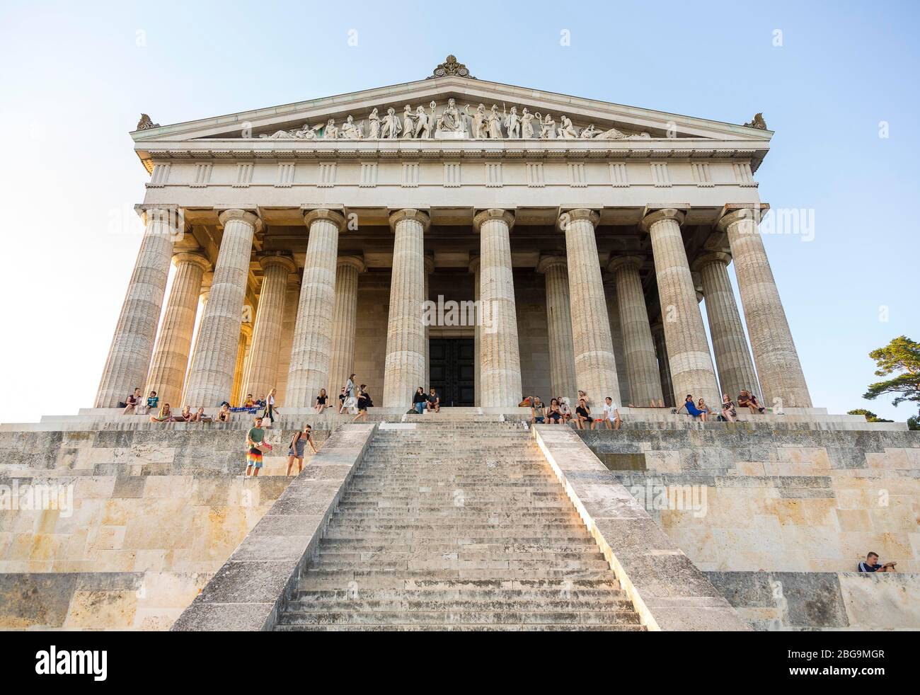 Hall of fame walhalla with staircase hi-res stock photography and ...