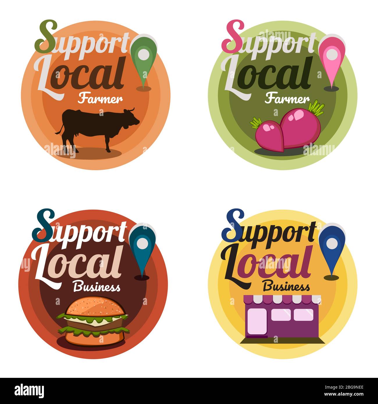 Regional food store Stock Vector Images - Alamy