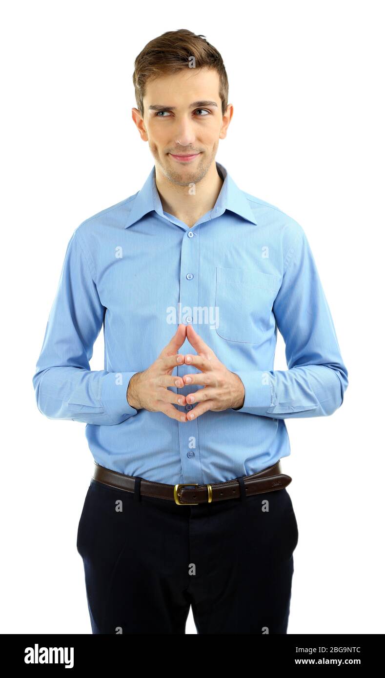 Portrait young man disgust Cut Out Stock Images & Pictures - Alamy