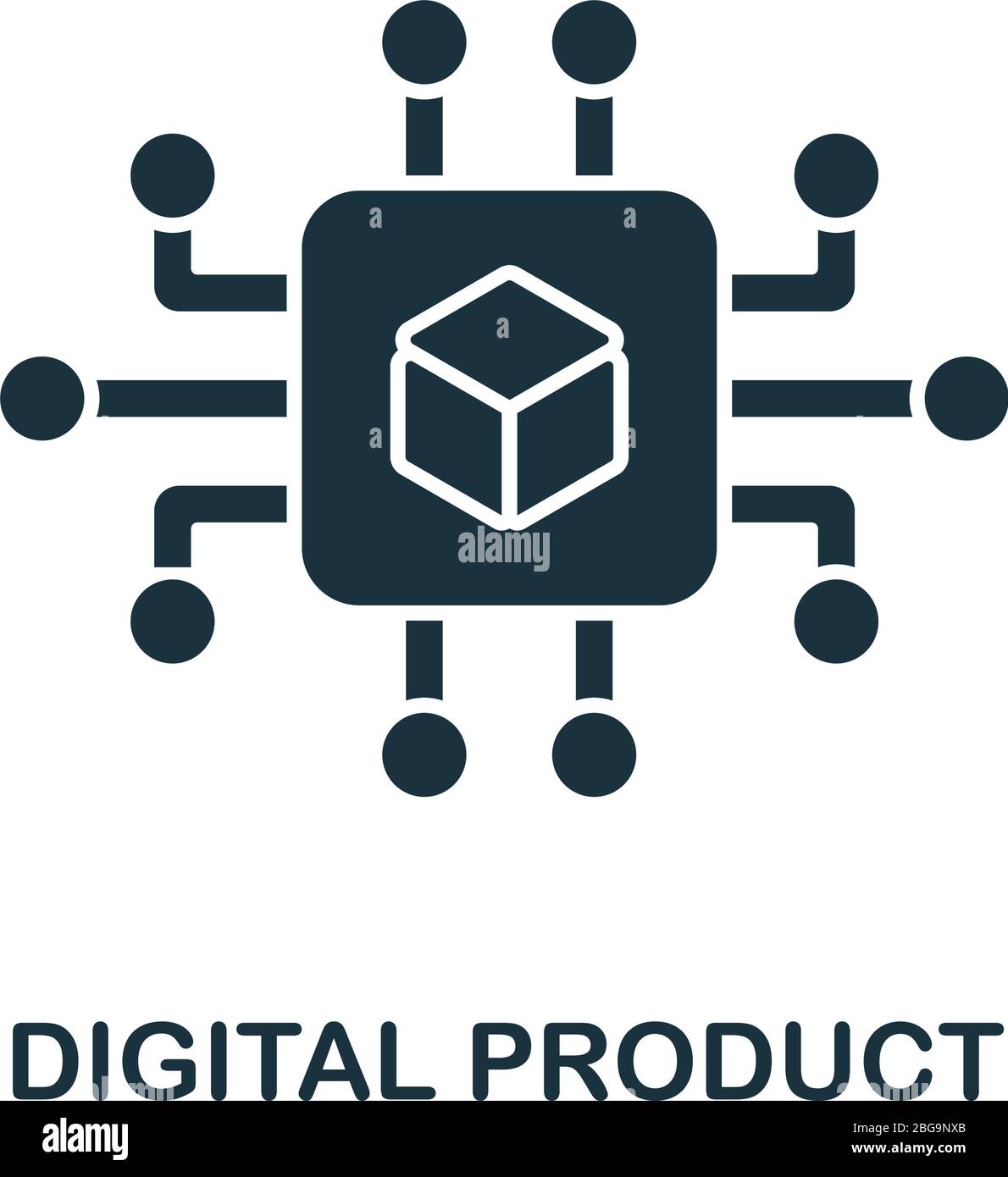 Digital Product icon from digitalization collection. Simple line ...