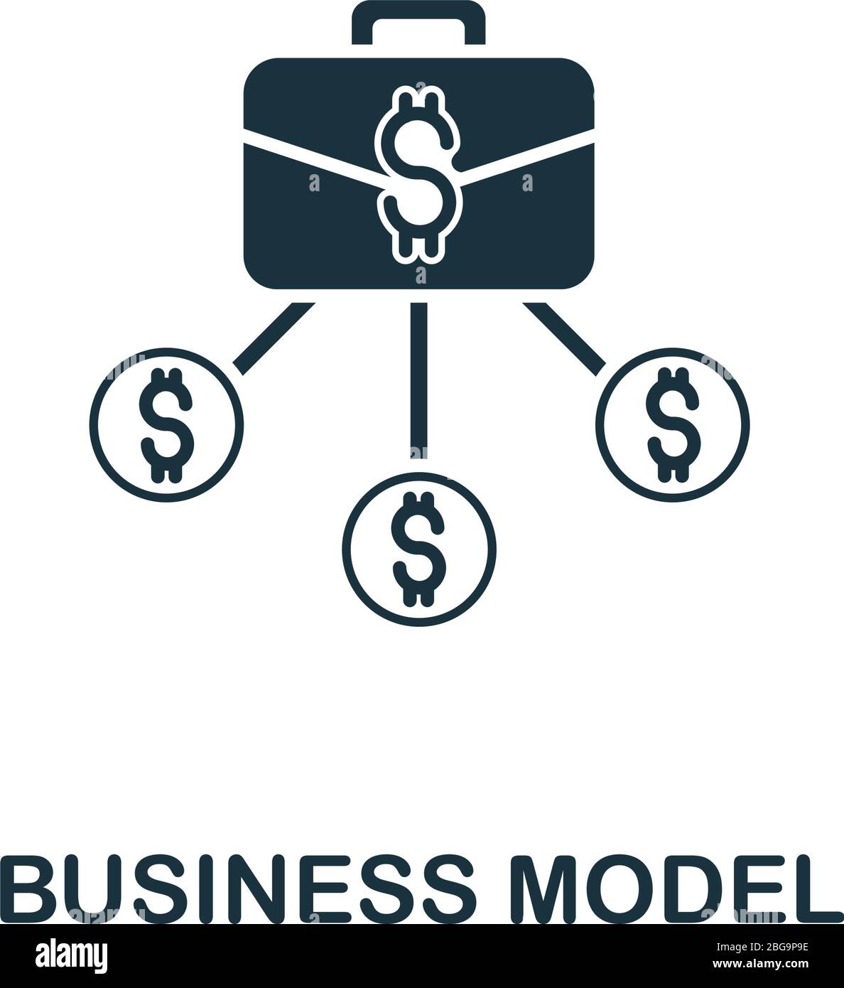 Business Model icon from digitalization collection. Simple line ...
