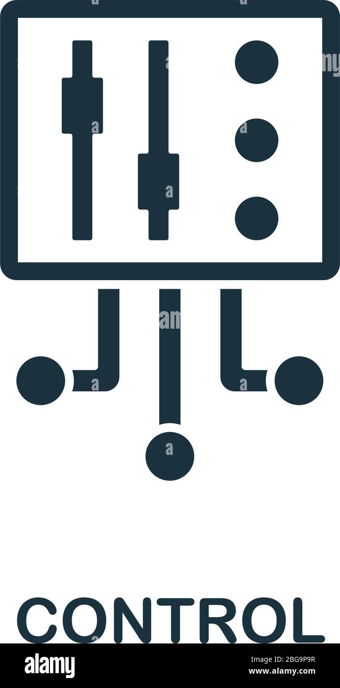 Control icon from digitalization collection. Simple line Control icon ...