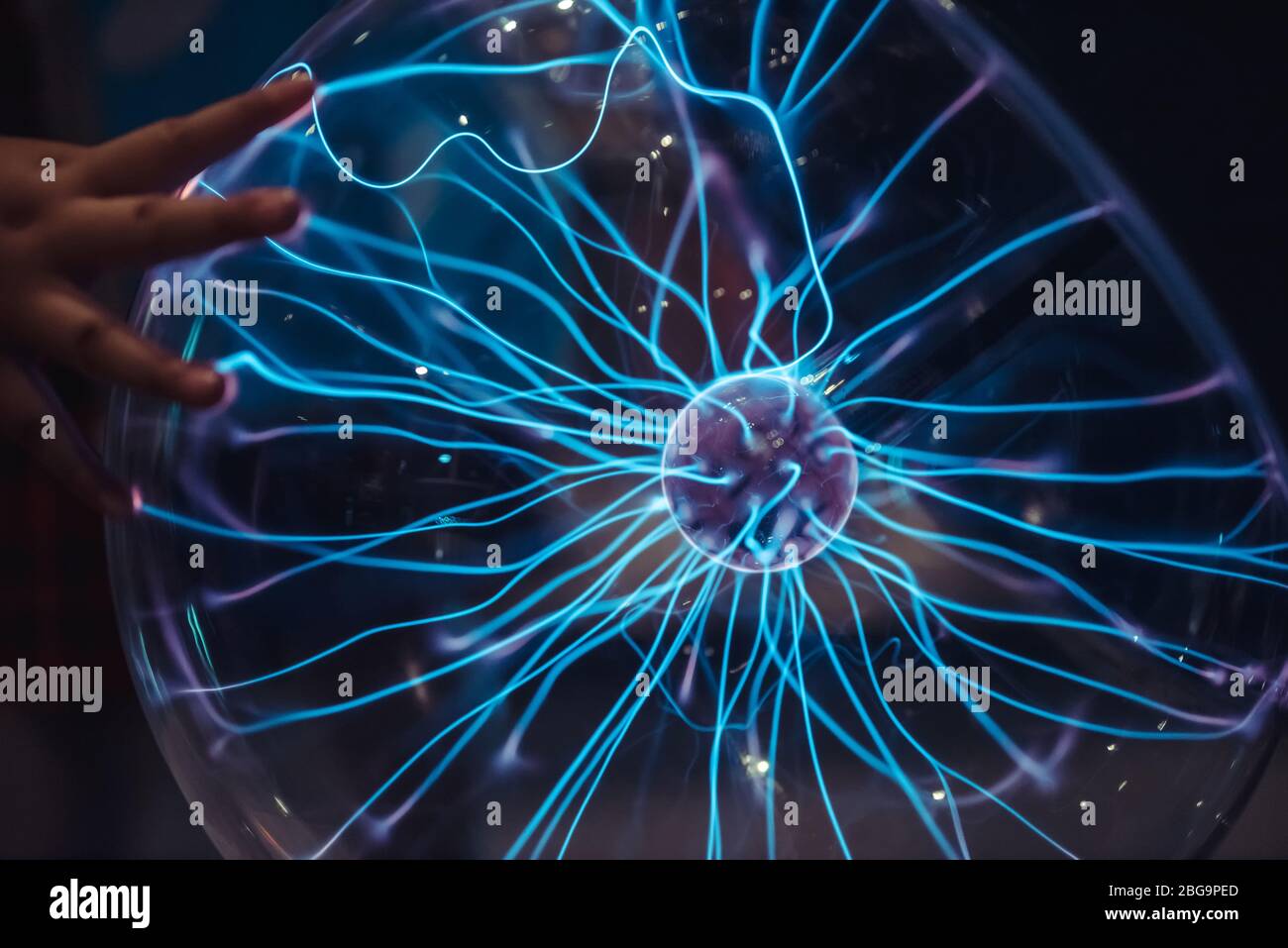 Plasma ball hand hi-res stock photography and images - Alamy