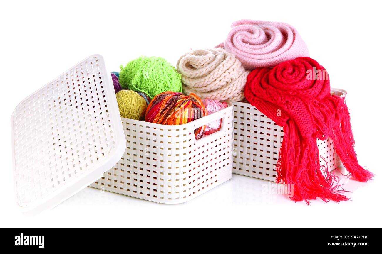 Large plastic baskets Cut Out Stock Images & Pictures - Alamy