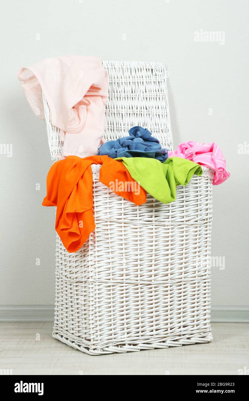 Full laundry basket hi-res stock photography and images - Alamy