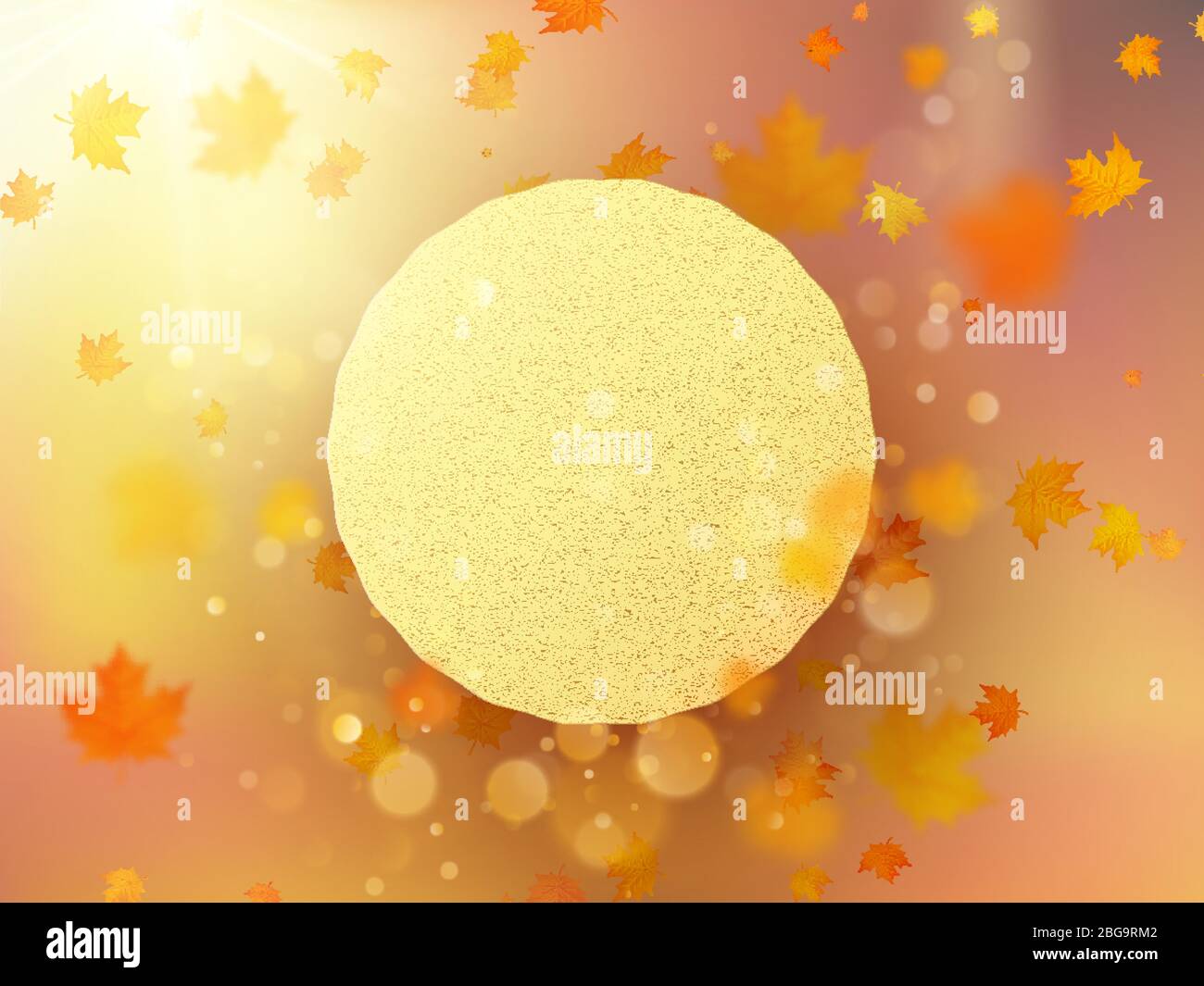 Autumn leaves background with red, orange, and yellow falling. EPS 10 ...