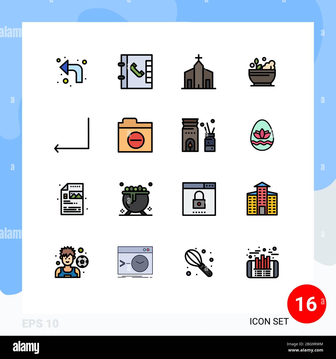 Stock Vector Icon Pack of 16 Line Signs and Symbols for enter, arrow ...